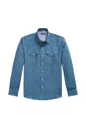 Ralph Lauren Purple Label Relaxed-fit Western Shirt - Blue