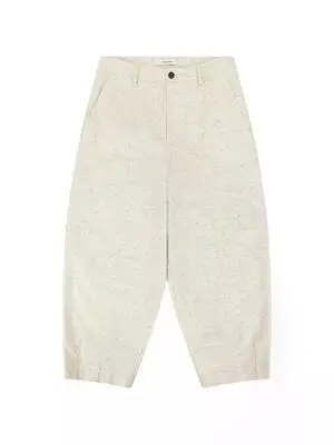 ENTIRE STUDIOS Speckled Carrot Croped Trousers - Neutrals