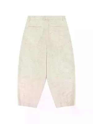 ENTIRE STUDIOS Speckled Carrot Croped Trousers - Neutrals