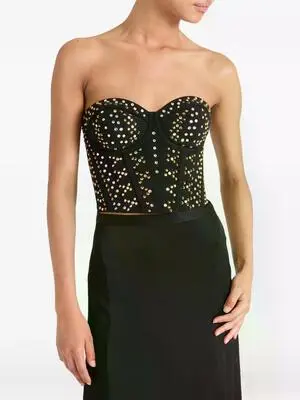 TEMPERLEY LONDON Oberon Stud-embellished Corset Top