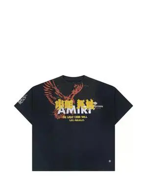 Amiri Crystal-embellished Graphic-print T-shirt - Black