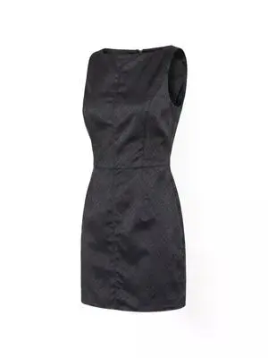 Elisabetta Franchi Taffeta Mini Dress With Fish Scale Pattern
