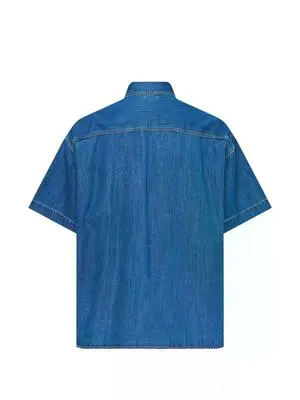 Mihara Yasuhiro Short-sleeve Work Shirt - Blue