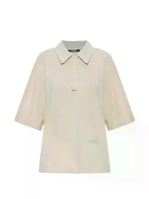 Jacquemus Ruban Logo-patch Polo Shirt
