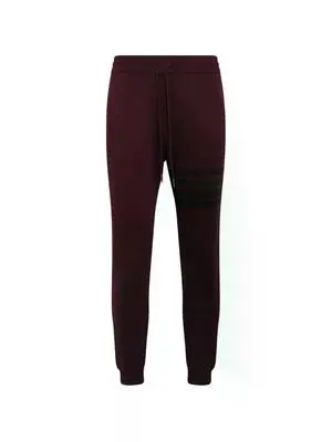 Thom Browne 4-bar Stripe Track Pants - Red