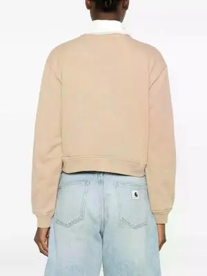 N°21 Lace-collar Embroidered Sweatshirt