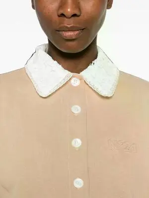 N°21 Lace-collar Embroidered Sweatshirt