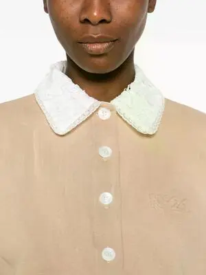 N°21 Lace-collar Embroidered Sweatshirt
