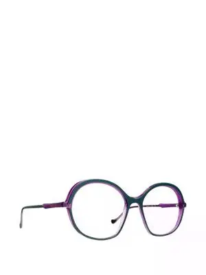 CAROLINE ABRAM Norya Round-frame Glasses - Green