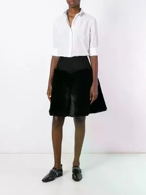 Noir Kei Ninomiya Synthetic Fur Skirt