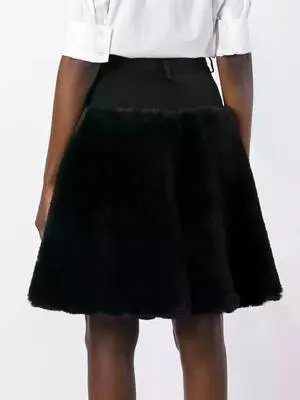 Noir Kei Ninomiya Synthetic Fur Skirt
