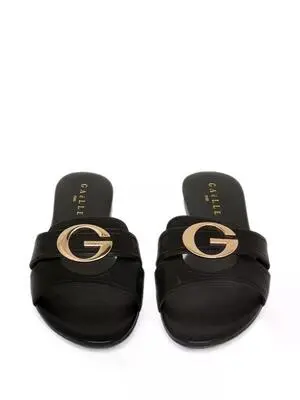 GAELLE PARIS Logo-plaque Sandals