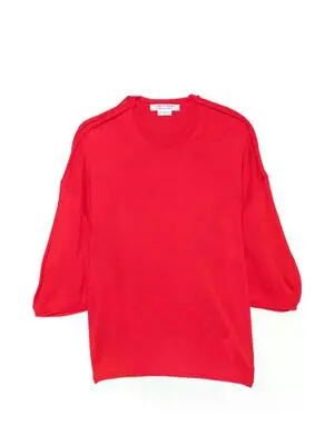 Comme Des Garçons Cut-out Drop-shoulder Sweater - Red