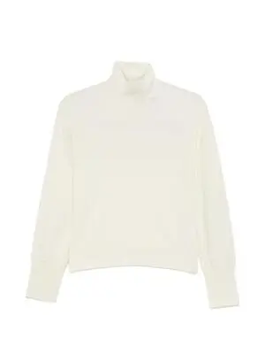Erika Cavallini Boris Button-back Roll-neck Sweater - Neutrals