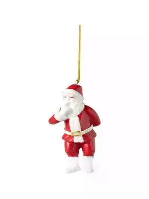 VILLEROY & BOCH Christmas Classics Santa Ornament - Red