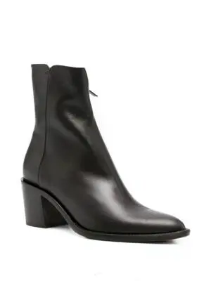 POMME D´OR Block-heel Leather Ankle Boots