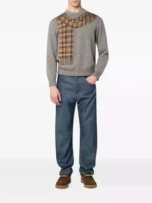 Moschino Inlaid Wool-and-silk Blend Pullover