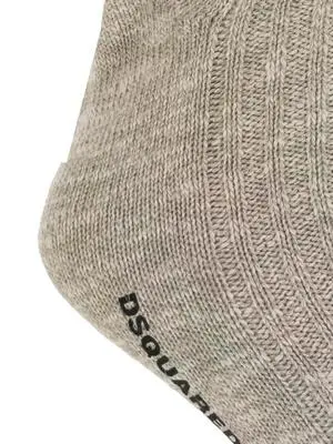Dsquared2 Military Chic Button-pocket Ribbed-knit Socks
