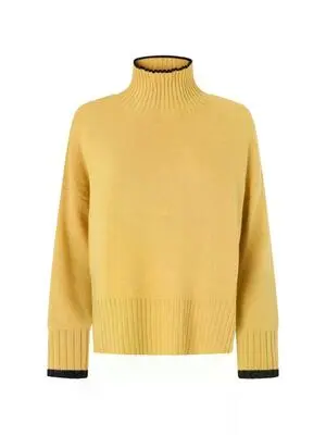 Pinko Wool And Cashmere Turtleneck Sweater - Yellow