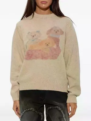 CARNE BOLLENTE Graphic-print Crew-neck Sweater