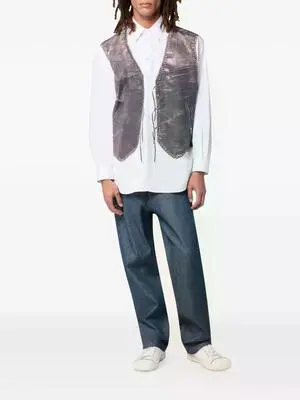Moschino Printed Cotton Poplin Shirt - White