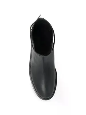 Max Mara Apio Buckle-strap Leather Chelsea Boots