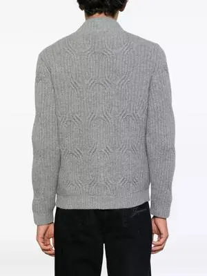 DANIELE FIESOLI Cable-knit Zip-up Sweater