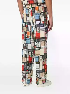 Moschino Printed Silk Pants
