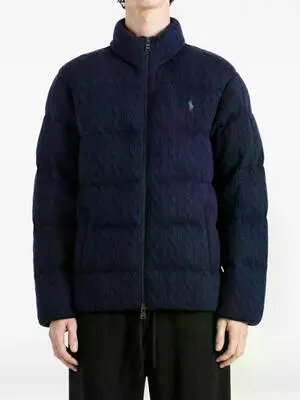 Polo Ralph Lauren Cable-knit Padded Sweater Jacket