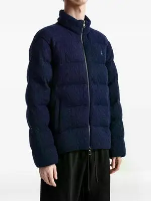 Polo Ralph Lauren Cable-knit Padded Sweater Jacket