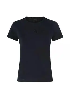 Pinko T-shirt With Love Birds Logo - Black