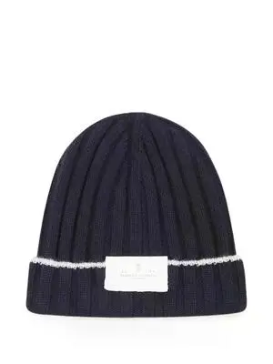 Brunello Cucinelli Cashmere Rib-knit Beanie - Blue