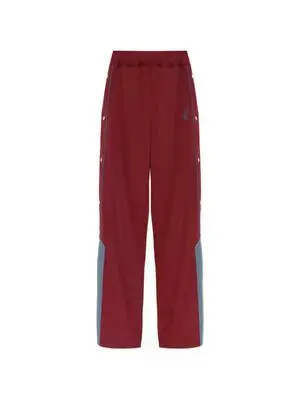 Off-white Embroidered Sports Pants For Women