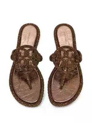 Tory Burch Miller Crystal Knotted Sandals