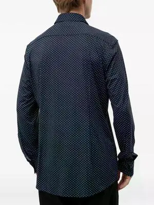 Hugo Geometric-print Long-sleeve Shirt