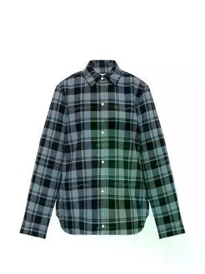 Off-White Checked Shirt - Blue