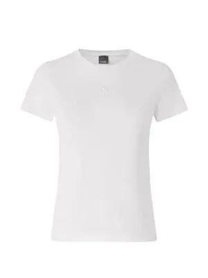 Pinko T-shirt With Love Birds Logo - White