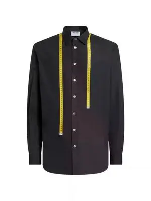 Moschino Printed Cotton-poplin Shirt - Black