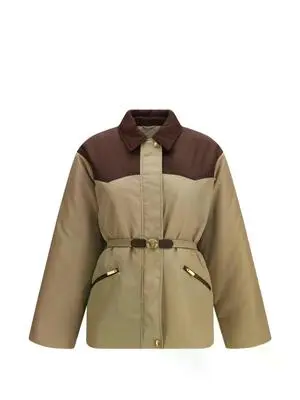 Versace Belted Medusa Jacket - Neutrals
