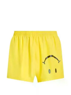 Moschino X Smiley® Nylon Swim Boxer Shorts - Yellow