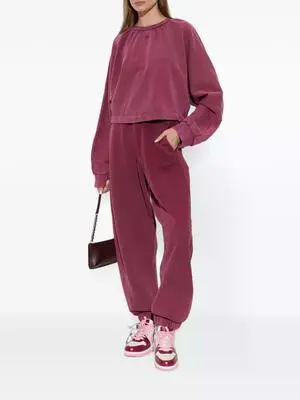 Off-White Logo-embroidered Cropped Sweatshirt