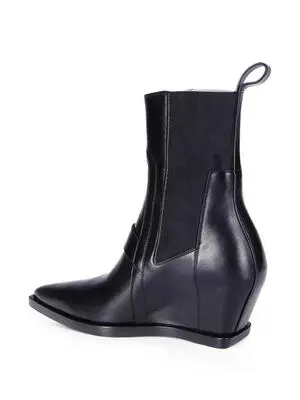 Rick Owens Sharp Wedge Wedge Ankle Boots