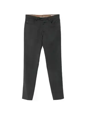 BERWICH Logo-patch Straight-leg Trousers - Grey