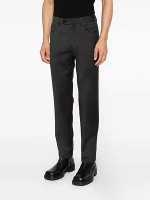 BERWICH Logo-patch Straight-leg Trousers