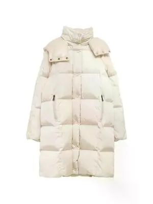 Moncler Little Square Quilted Hooded Coat