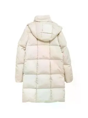 Moncler Little Square Quilted Hooded Coat