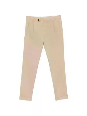 BERWICH Pleated Straight-leg Trousers - Neutrals