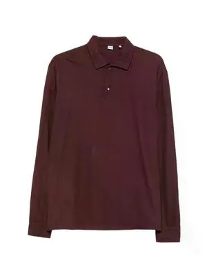 Aspesi Luigi Long-sleeve Polo Shirt - Red
