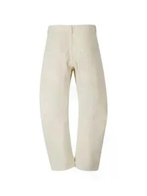 NILI LOTAN Corduroy Panelled Trousers - Neutrals
