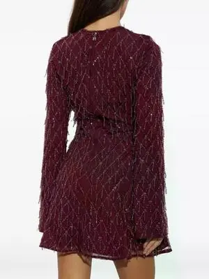 ROTATE BY BIRGER CHRISTENSEN Sequins Mini Flared Dress